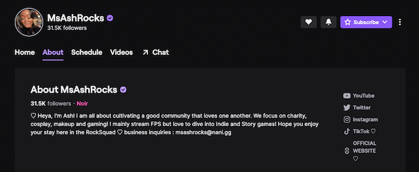 Twitch Bio Ideas Streamlabs